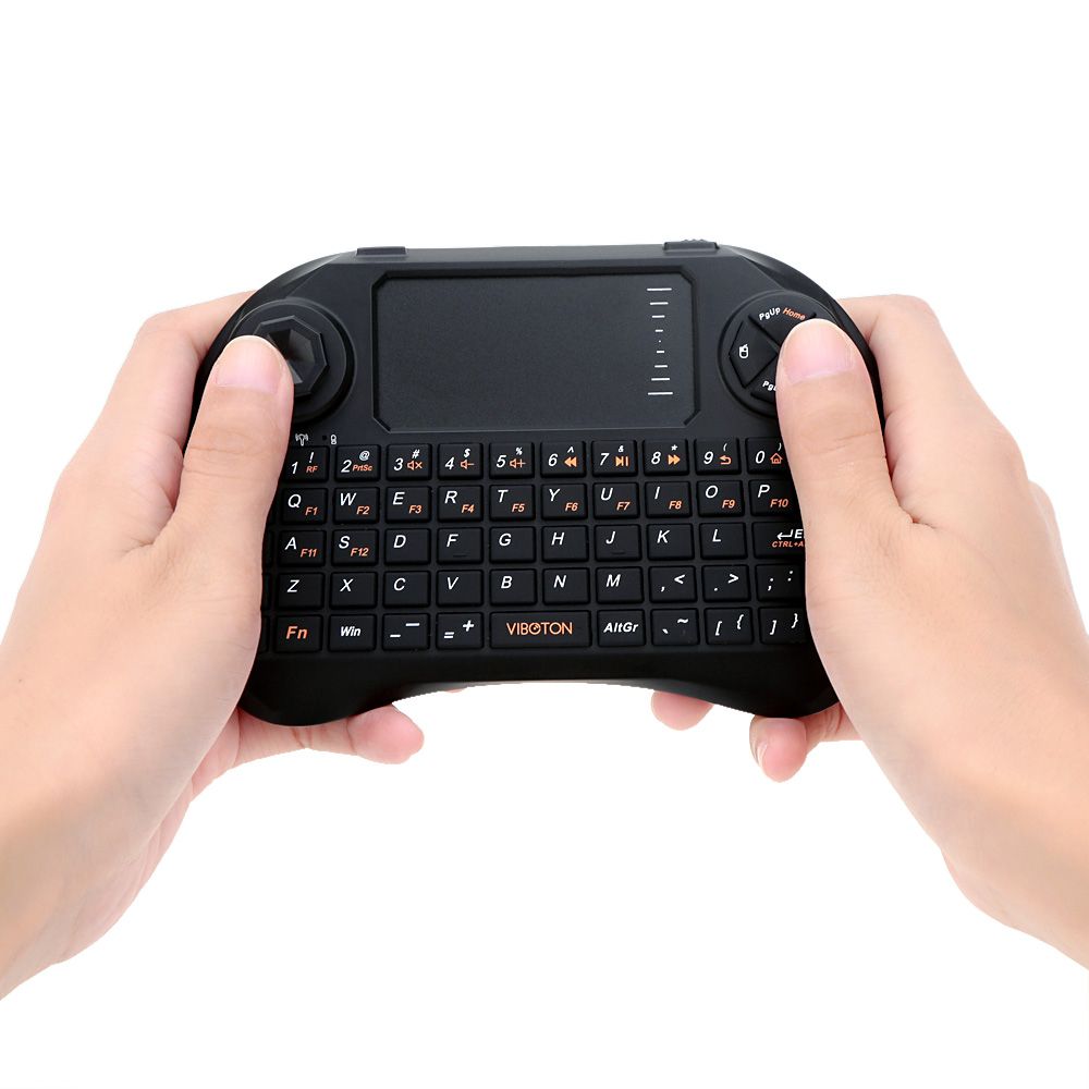 2 4g Wireless Handheld Gaming Keyboard Mouse With Touchpad Joystick