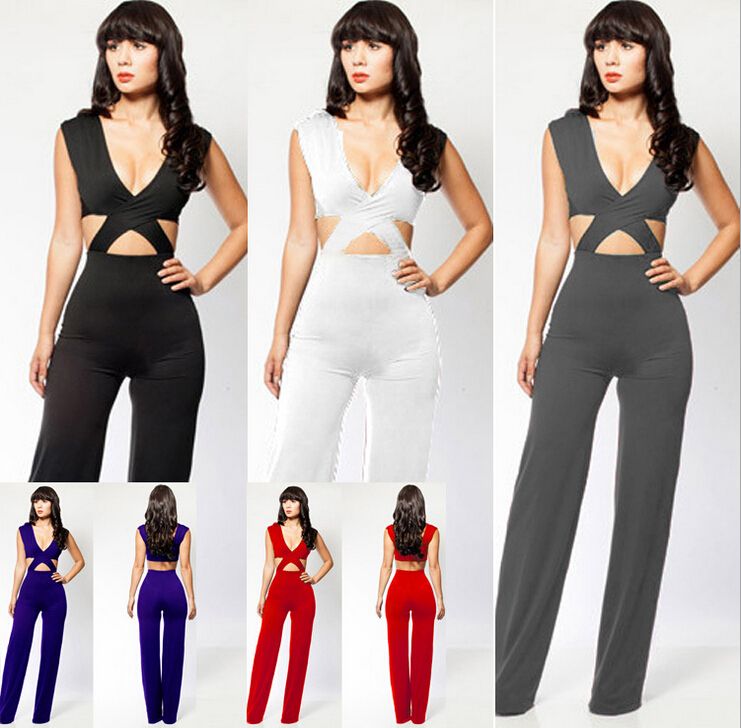 Hot Sale Fashion Lady Womens Sexy Suits Jumpsuits Irregular Pants