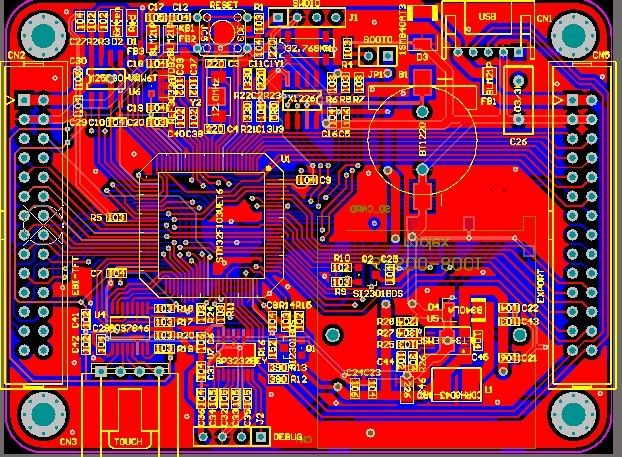 Stm32f103vet6 Development Board Schematic And Pcb Stm32 Development Board Pcb Stm32f103vet6 With