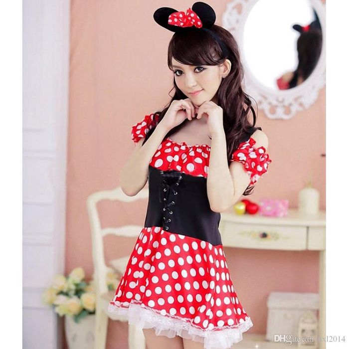 2017 Hot Sale Sexy Minnie Mouse Costumes For Women Minnie Mouse Sexy Cosplay Costume Sexy