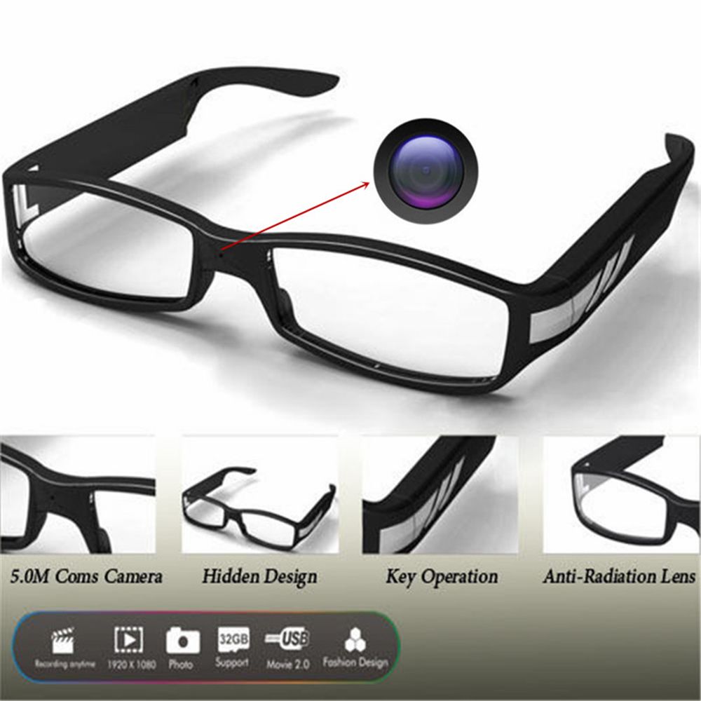 Hd 1920x1080p Mini Glasses Camera Built In 32gb Sunglasses Dvr Mini Dv Portable Security