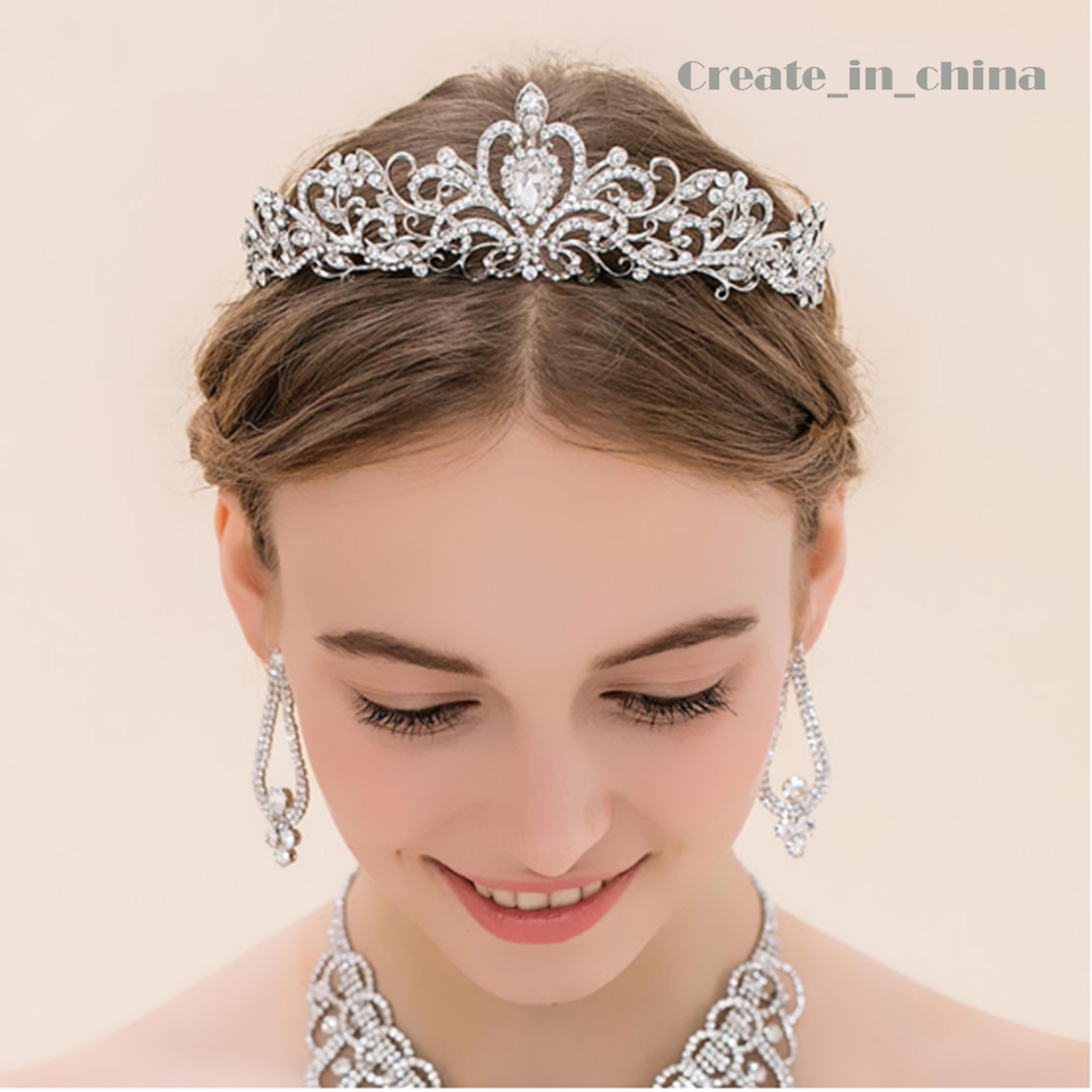2016 Vintage Crystal Tiara Bridal Hair Accessories For Wedding