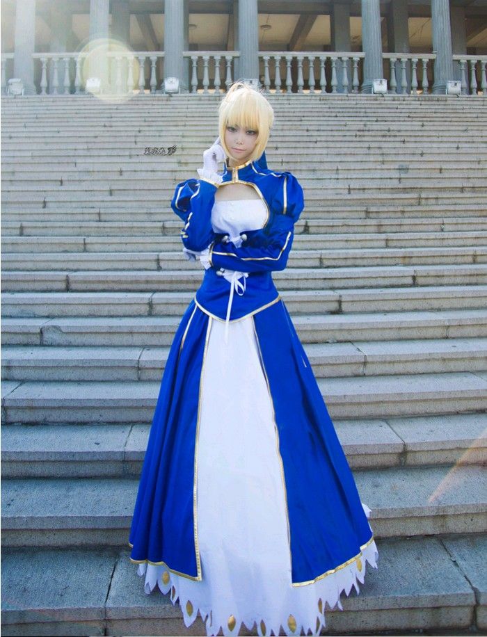 Japan Game Anime Fate Stay Nightfate Zero Altria Pendragon Saber Cosplay Costume Cosplay