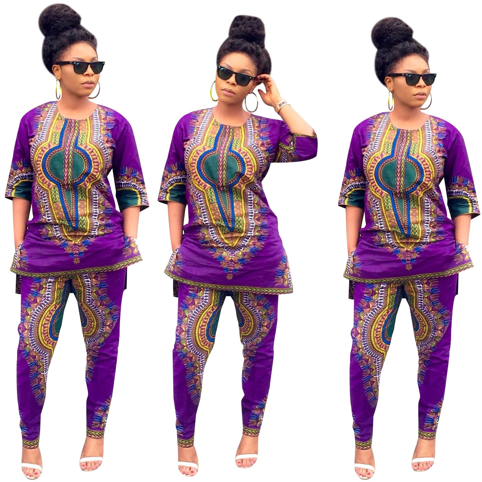 2017 Spring Autumn Summer 2016 African Dresses For Women Dashiki Wax