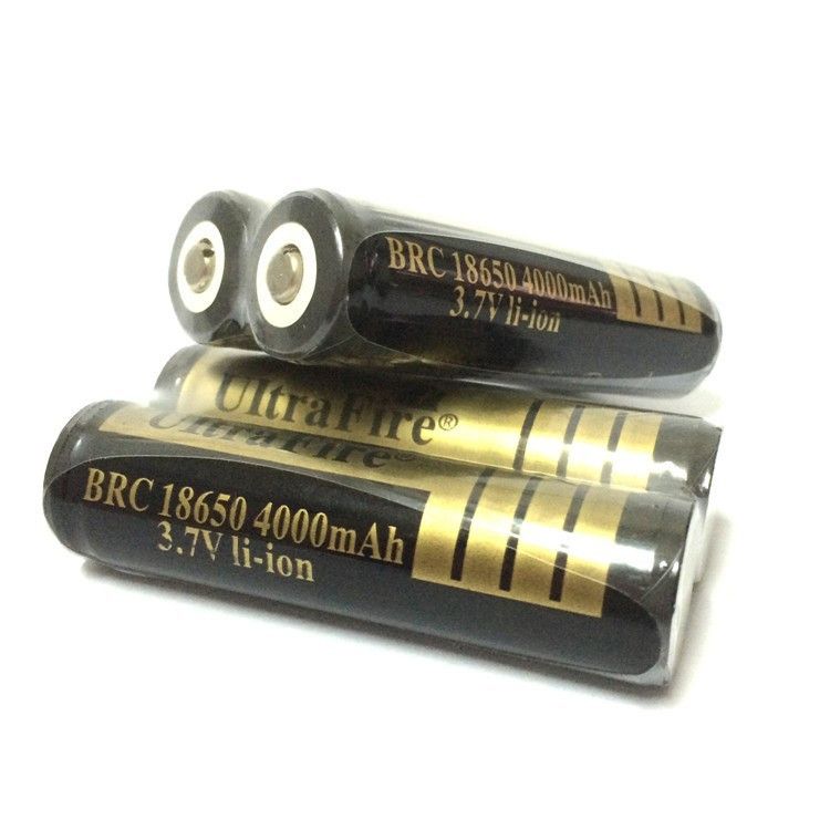 Brc 18650 Battery 3.7v 4000 Mah Lithium Li Ion Flashlight Torch Battery ...