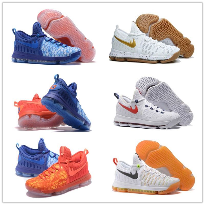 2017 New Kd9 What The Kd 9 Fire And Ice Basketball Shoes Men Cheap Kds Kevin Durant 9 Sneakers For
