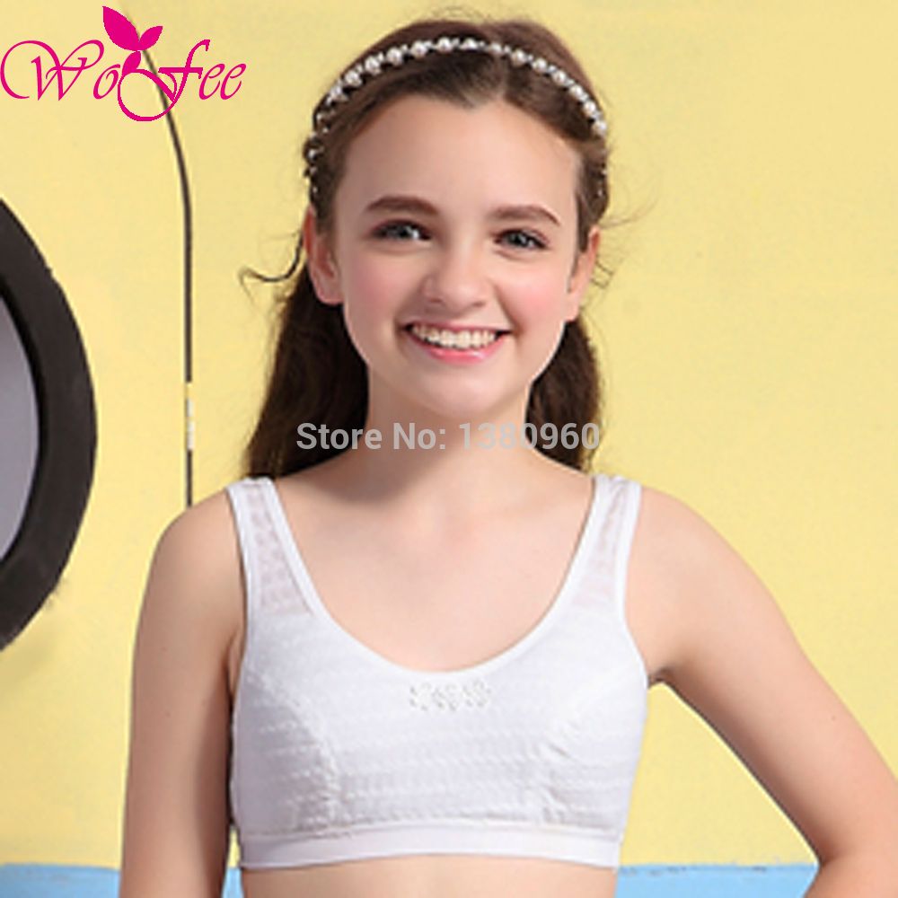Wholesale Thin Wireless Young Girl Bra 100 Cotton Underwear Small Vest