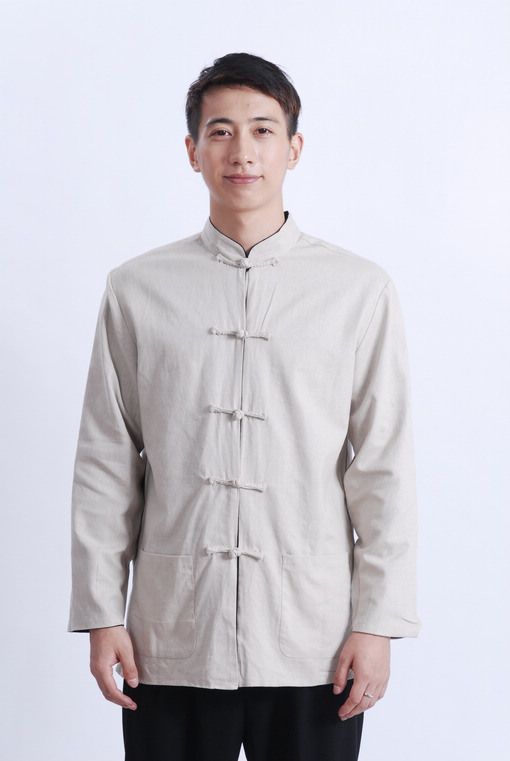 2017 Cotton Reversible Chinese Mens Kung Fu Jacket Coat Ghjhjj Size M