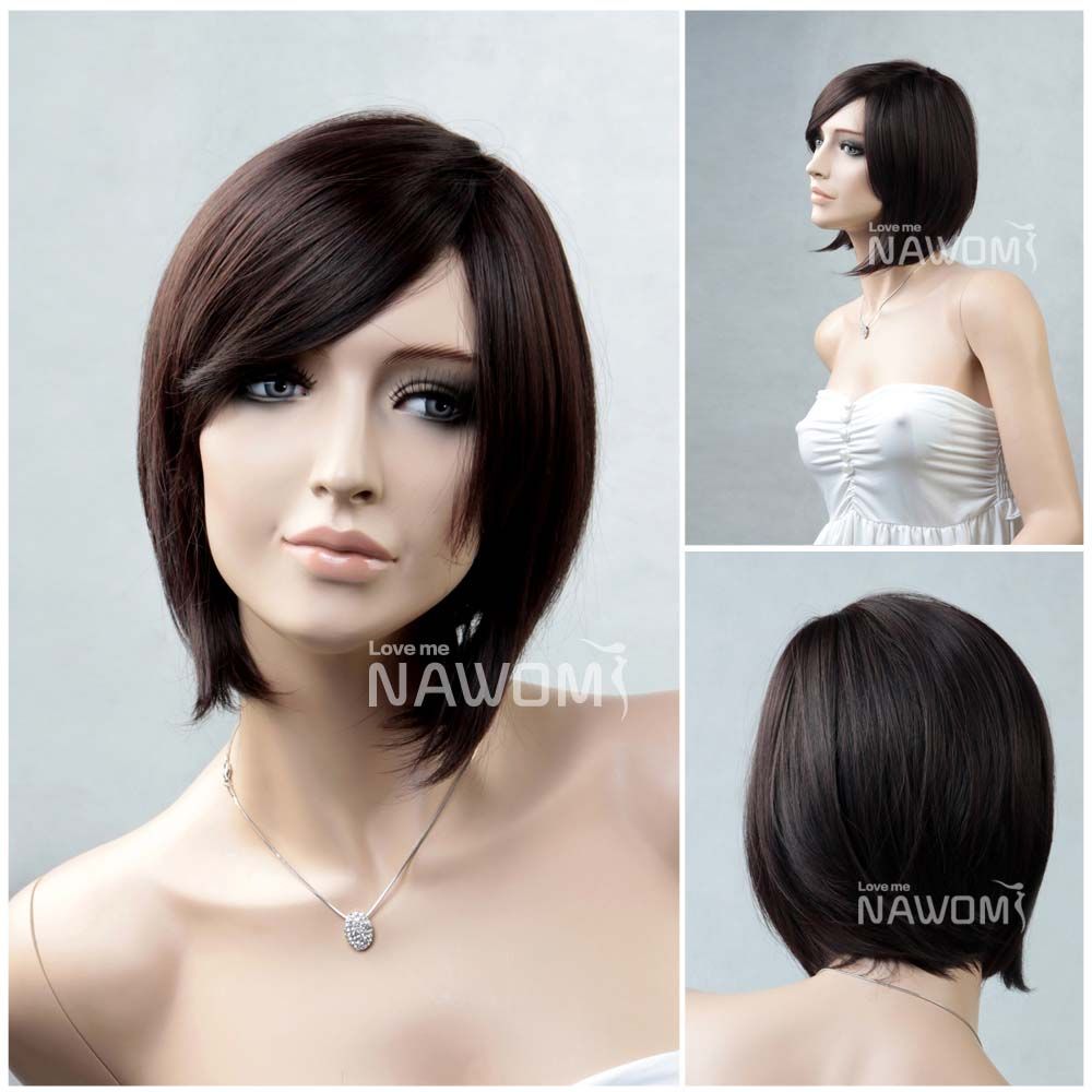 2013 Short Hair Wig Young Girls Wig Hot Women Hair Wigs Short Brown Wigs For Women Kanekalon