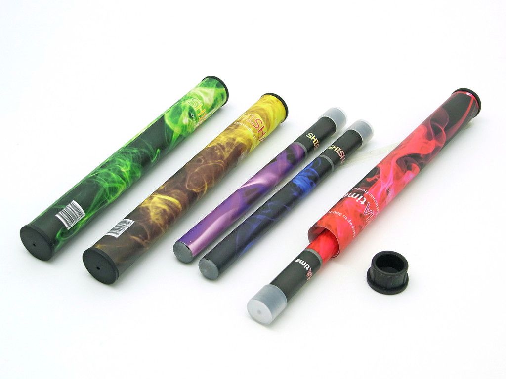 New Shisha Time Disposable Cigarette E Hookah 500 Puffs No Nicotine Various Fruit Flavors ...
