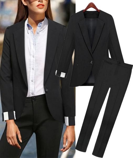 2018 2015 Spring Fashion Women Business Suits Formal Office Suits Work