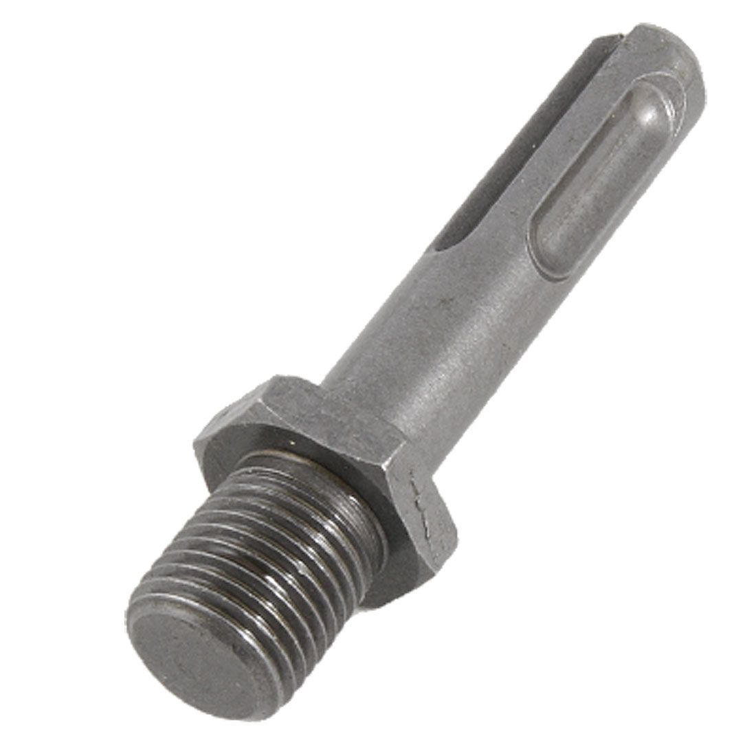 SDS Plus Shank 12 5mm Male Threaded Drilling Chuck Adapter Gray Color sds-plus-shank-12-5mm-male-threaded-drilling-chuck-adapter-gray-color