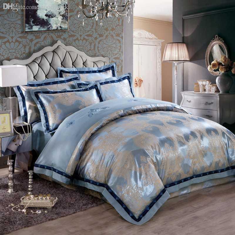 Wholesale Oriental Bedding Sets Queen King Size Bright Colored Silk Satin Comforter Luxury wholesale-oriental-bedding-sets-queen-king-size-bright-colored-silk-satin-comforter-luxury