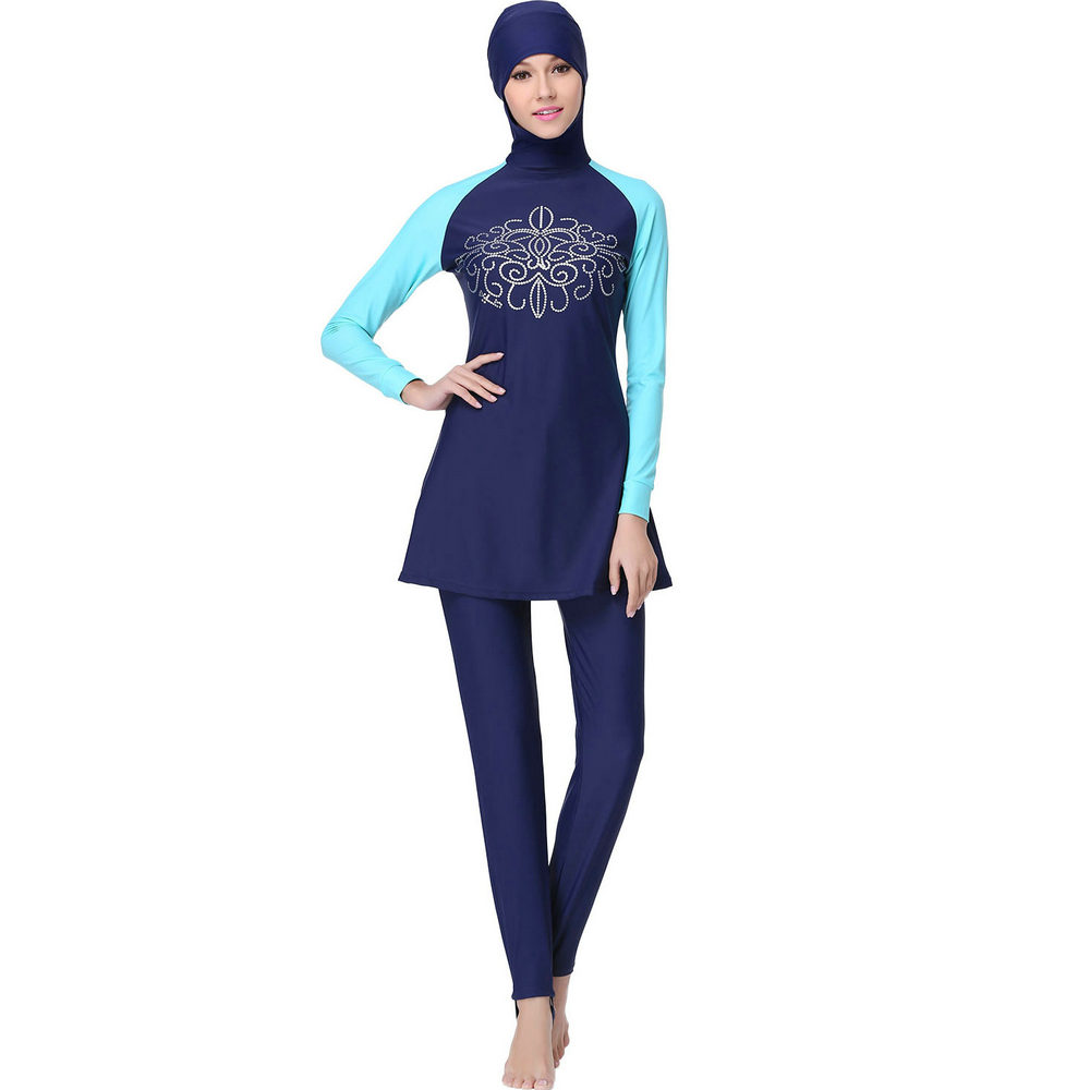 2017 Plus Size S 4xl Islamic Swimwear Women Modest Full Cover Muslim