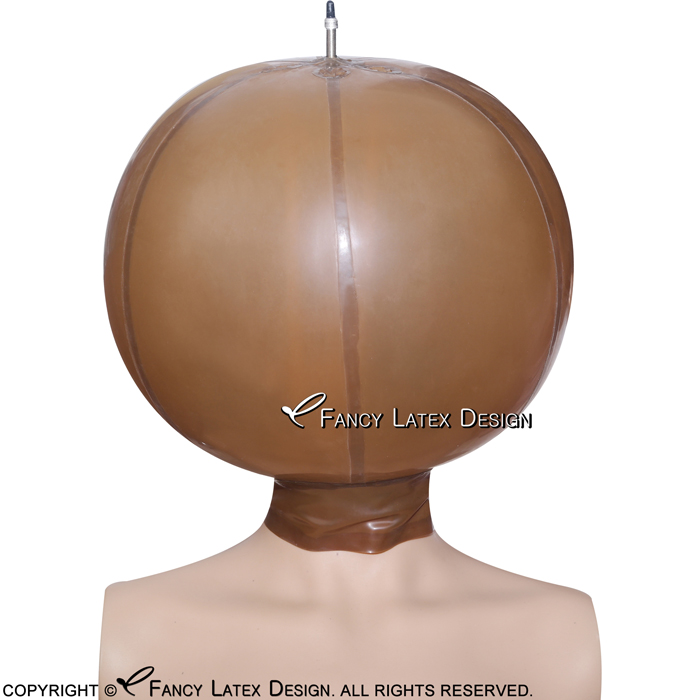 2017 Black Inflatable Sexy Latex Hoods Rubber Ball Masks Cocoon Balloon Fetish Bondage Plus Size