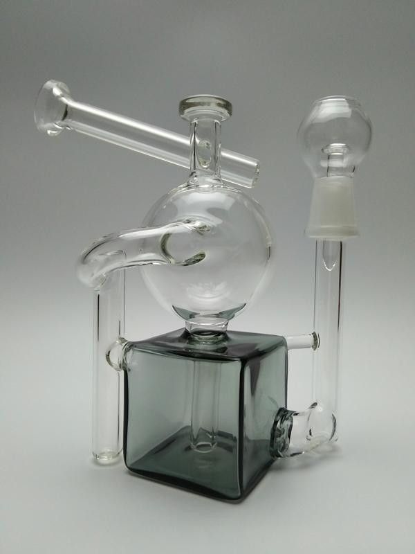 2021 2016 Five Colors Newest Mini Glass Recycler Bongs 6 Inch Water ...