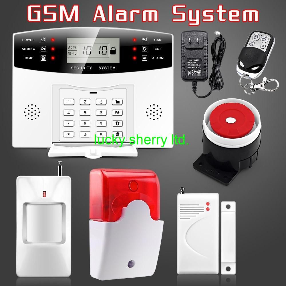 Wireless GSM Alarm System Home Security Alarm Systems SMS Auto Dialing ...