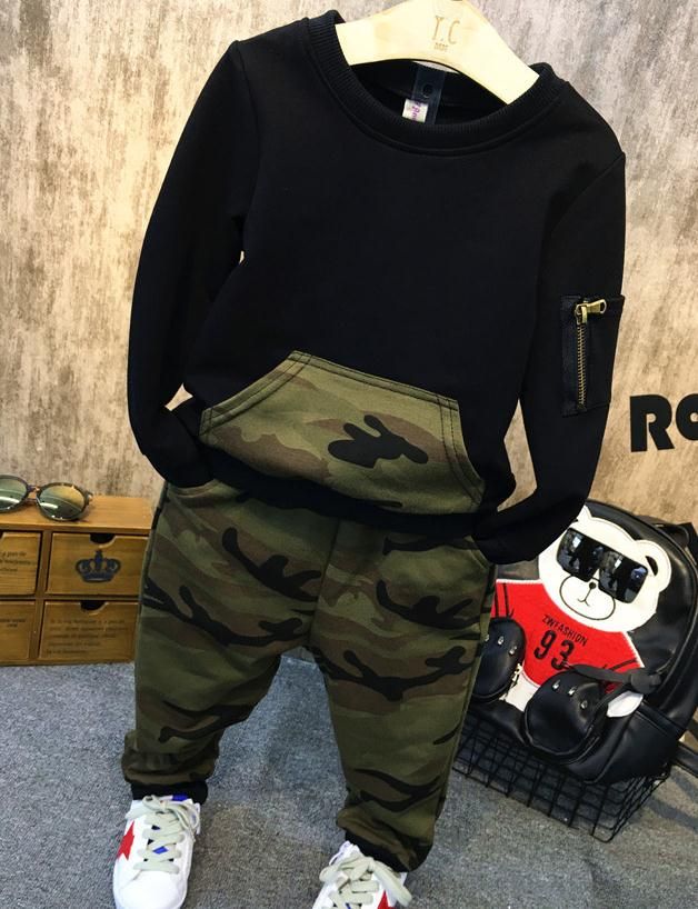 2020 Cool Boys Clothing Sets 2017 Autumn Kids Sport Suit Full Sleeves ...