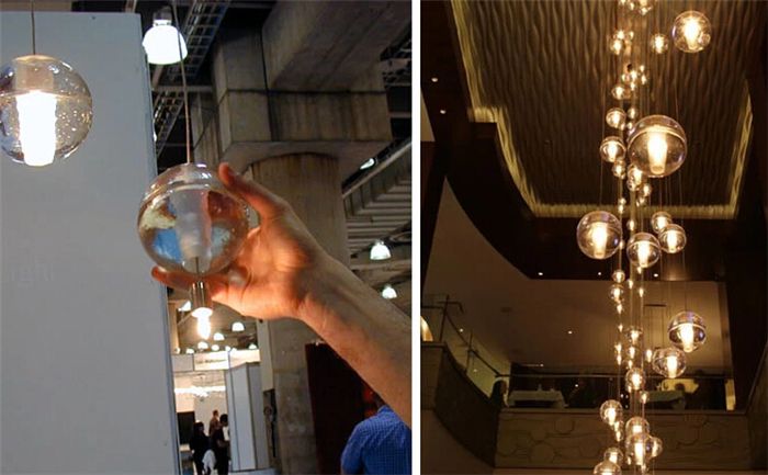 G4 Famous Brand LED Crystal Glass Ball Pendant Meteor Rain Ceiling ...