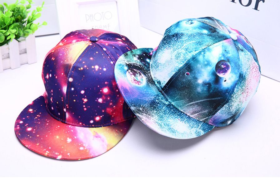 Mix Random Style Fashion Galaxy Baseball Cap For Women Men, Space ...