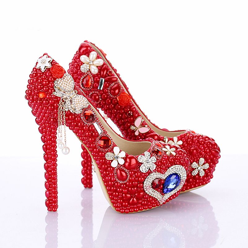 Red Girls Pageant Shoes