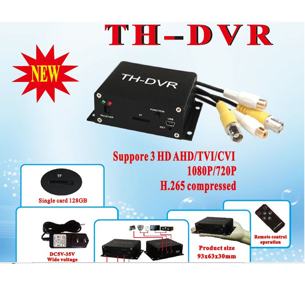 2021 TH DVR 4 In One Support Analogue AHD TVI CVI 1080P/720P TF / SD ...