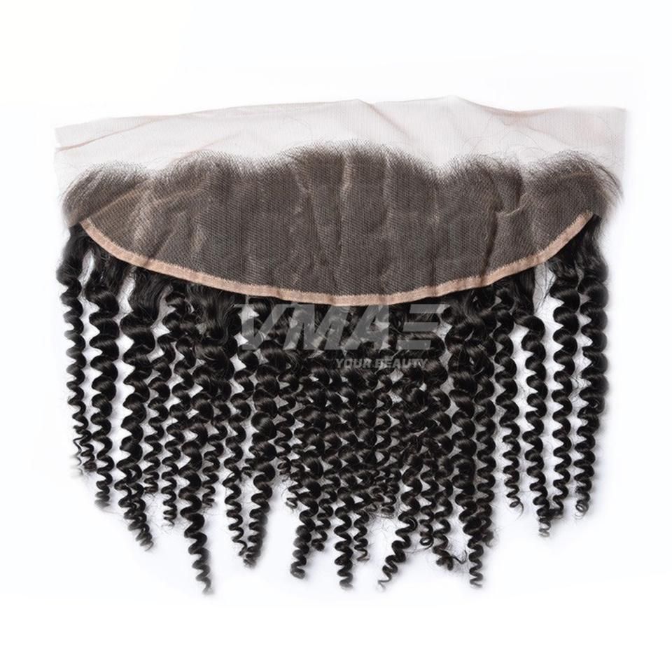 Brazilian Lace Frontal Closures Afro Kinky 13x4 Free Middle 3 Part Full