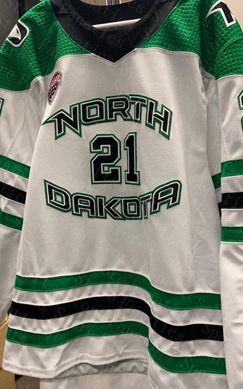 Ncaa 2020 UND College Hockey Jerseys Matt Kiersted Colton Poolman Cole ...