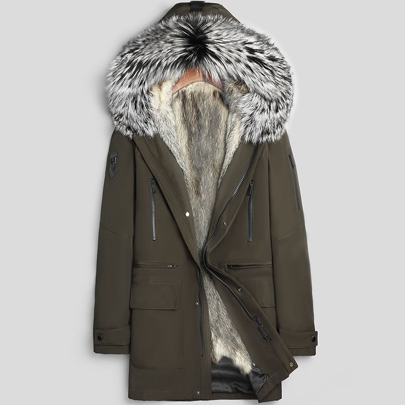 Mens Wolf Fur Coat - Tradingbasis