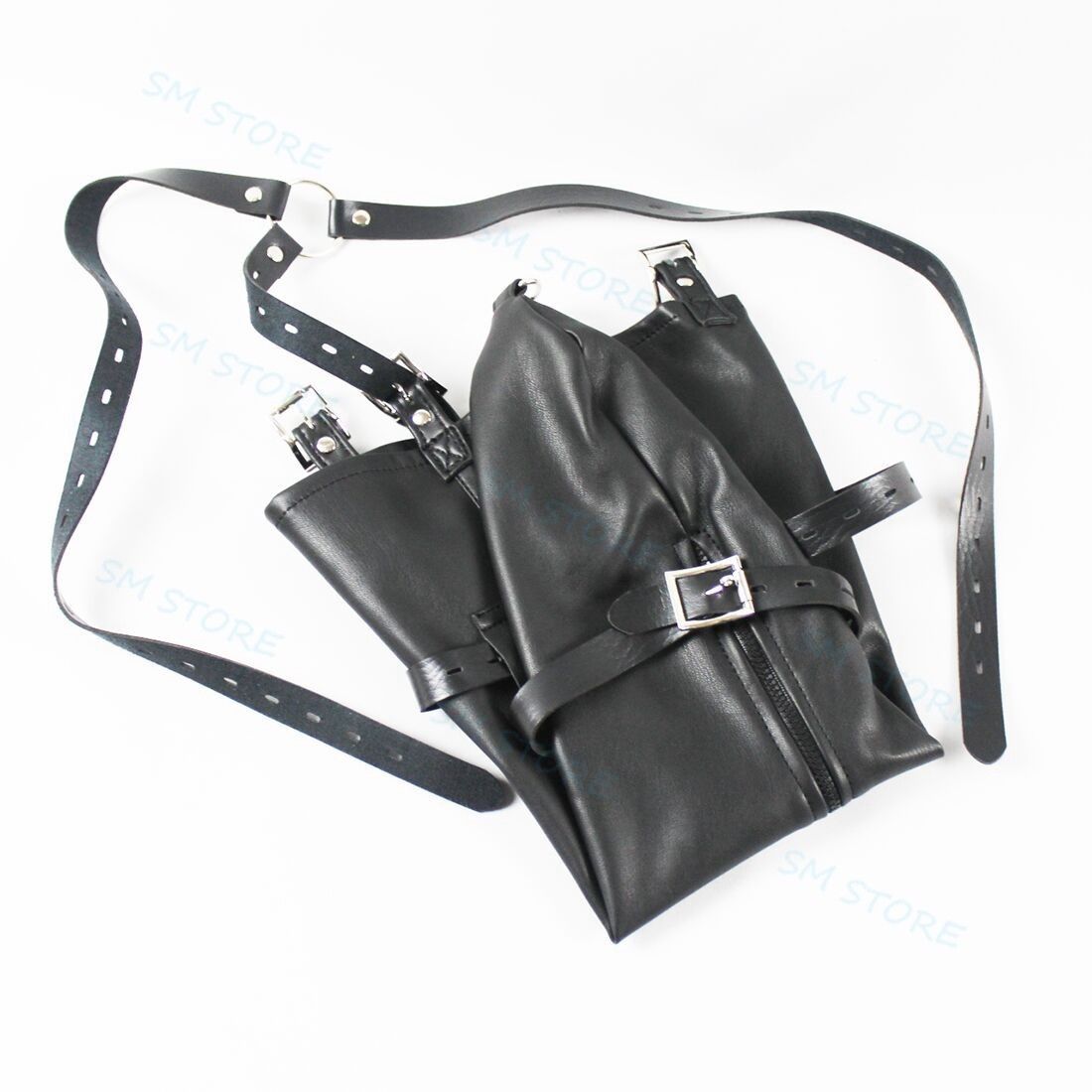 Bondage Body Harness Sleeves Restraint Zip Up Straight Jacket Gift ...