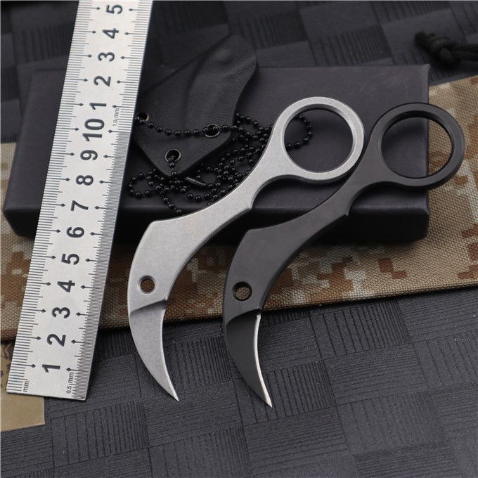 High Quality Small Karambit Claw Knife 1.29 D2 Steel Blade Full Tang ...
