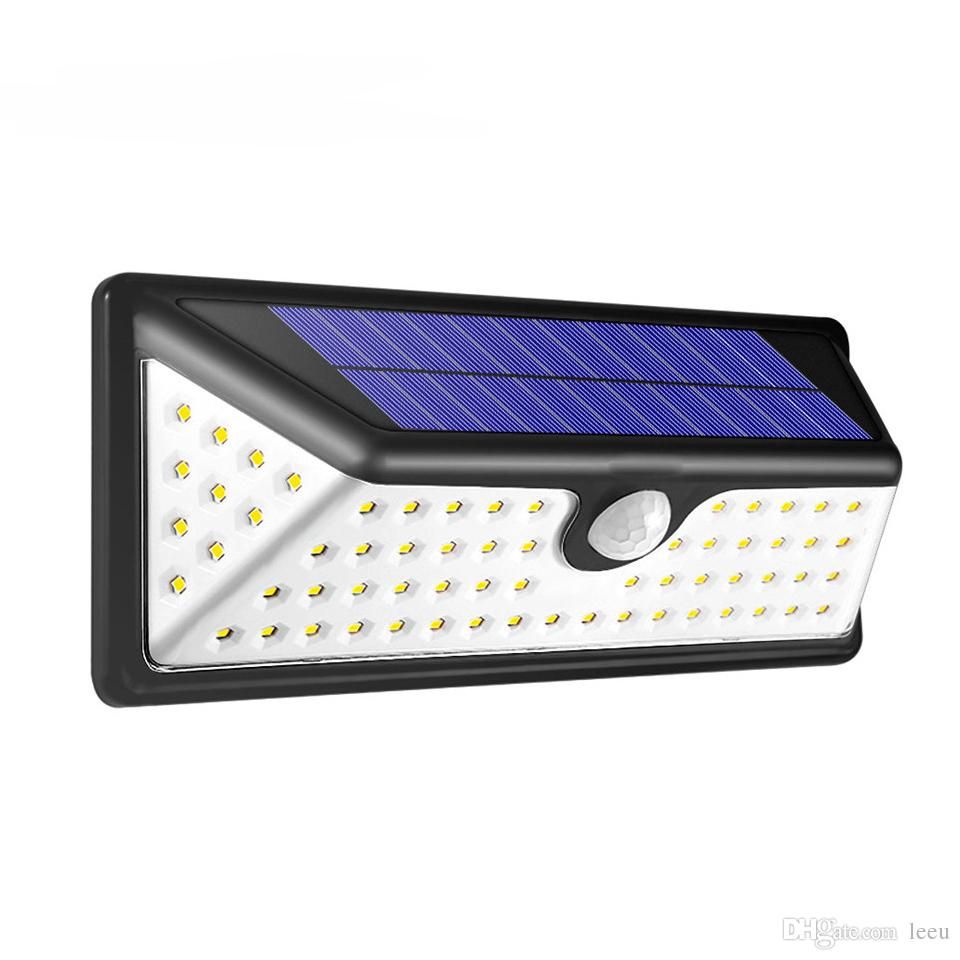 2020 LED Solar Power Lamp PIR Motion Sensor Wall Light 73 LEDs Outdoor Waterproof Energy Saving ...