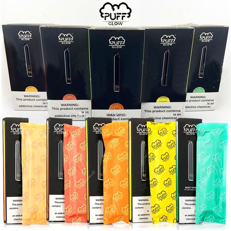 New Puff Bar Glow Disposable Device Pods Pre Filled Starter Kit 280mah