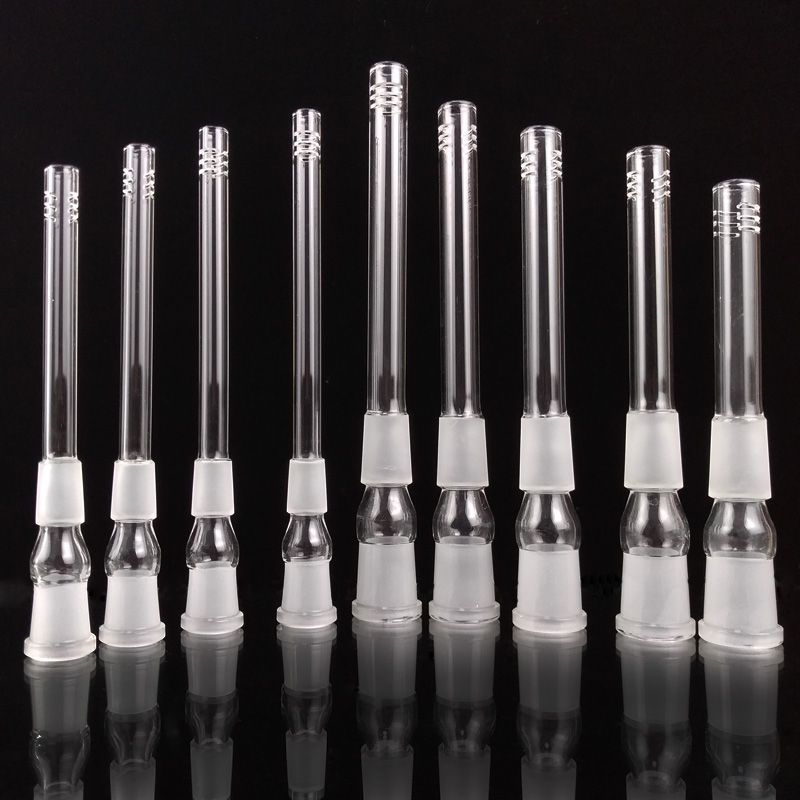 2020 Glass Downstem 14mm Female To 18mm Male 14F 18M Glass Tube Frosted ...