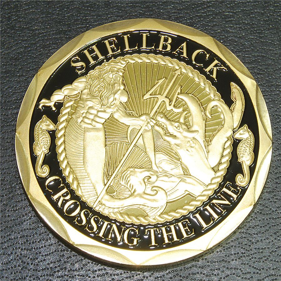 ₩3,053에서 Shellback United States Navy Marine Corps USN USMC 도전 동전 소매 판매 ...