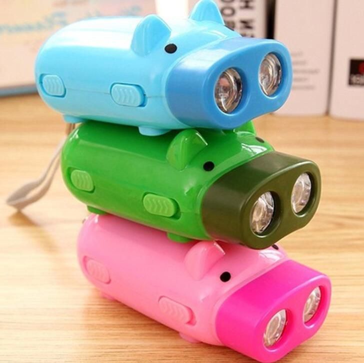 Creative Novely Piggy Hand Pressing Flashlight Pig Hand Pressure Self ...