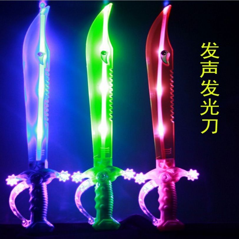2021 Mini Glowing Knife Glowing Sword Childrens Toy Axe Performance ...