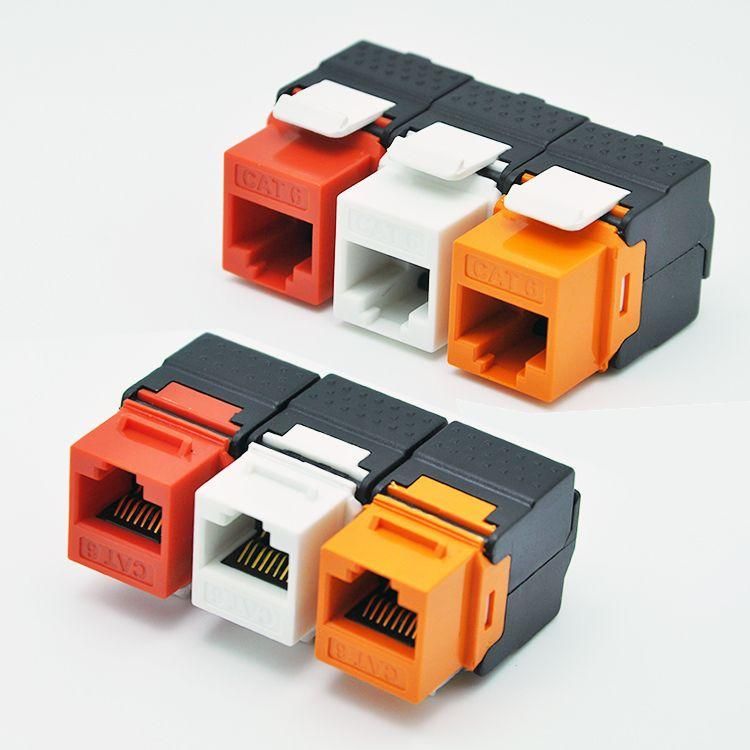 24port CAT6 Gigabit Modular Patch Panel Incl. RJ45 Tool Less Keystone ...