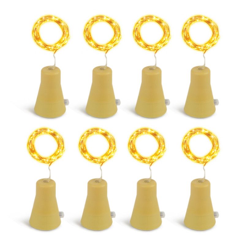1M 10LED 2M 20LED Lamp Cork Shaped Bottle Stopper Light Glass Wine LED ...