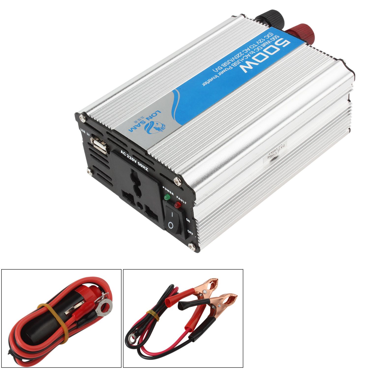 2020 Portable 500W Automatic Thermal Shutdown Car Power Inverter ...