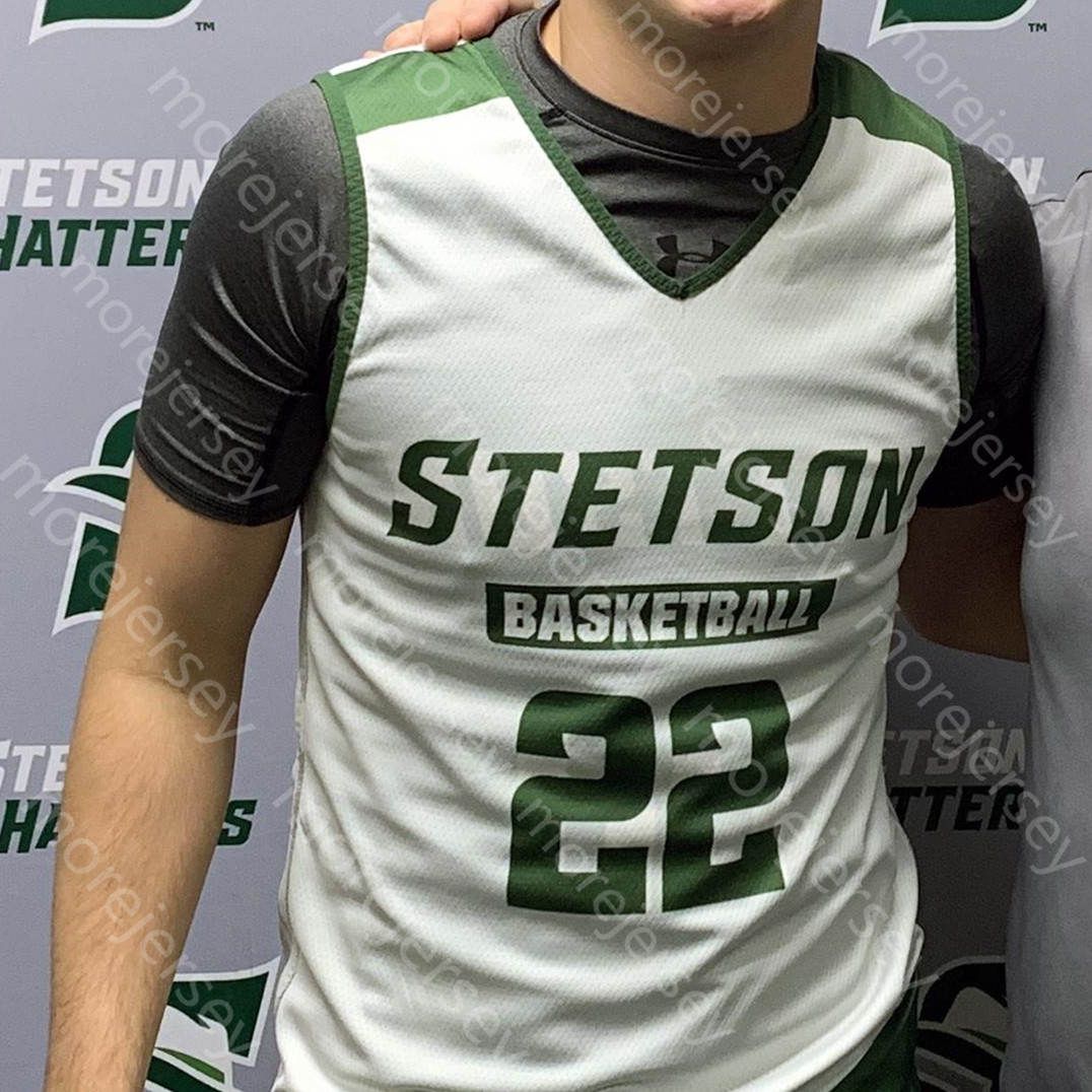 Custom Stetson Hatters Basketball Jersey NCAA College Rob Perry ...