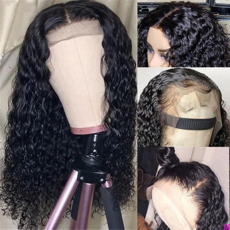 Natural 13x6 Water Wave Lace Front Wig Human Hair Vendors Pre Plucked