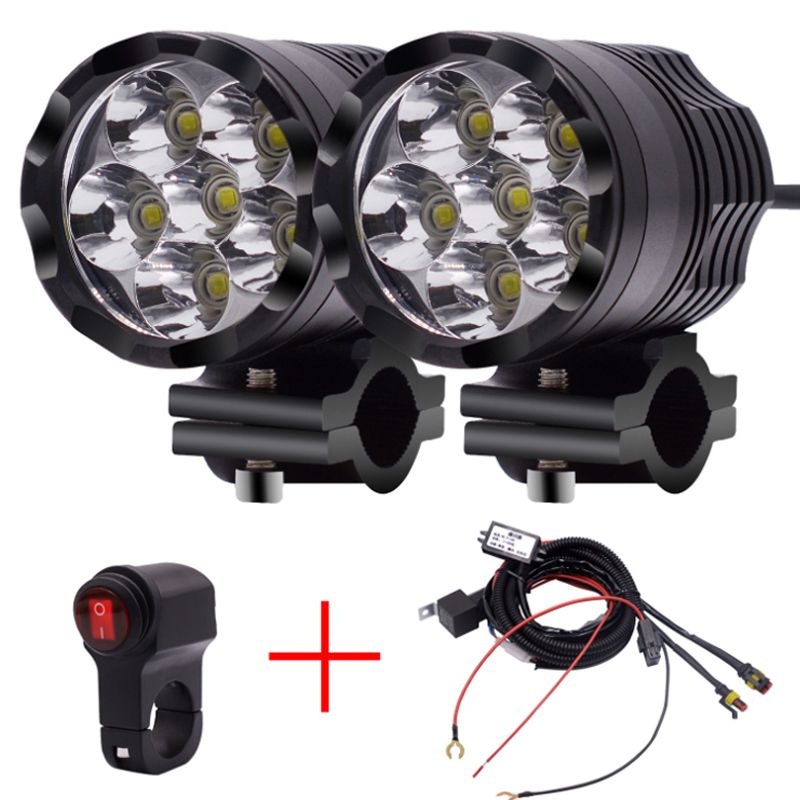 Moto Lighting / Motorcycles LED Headlight 60W 10000LM U2 Leds Motorbike ...