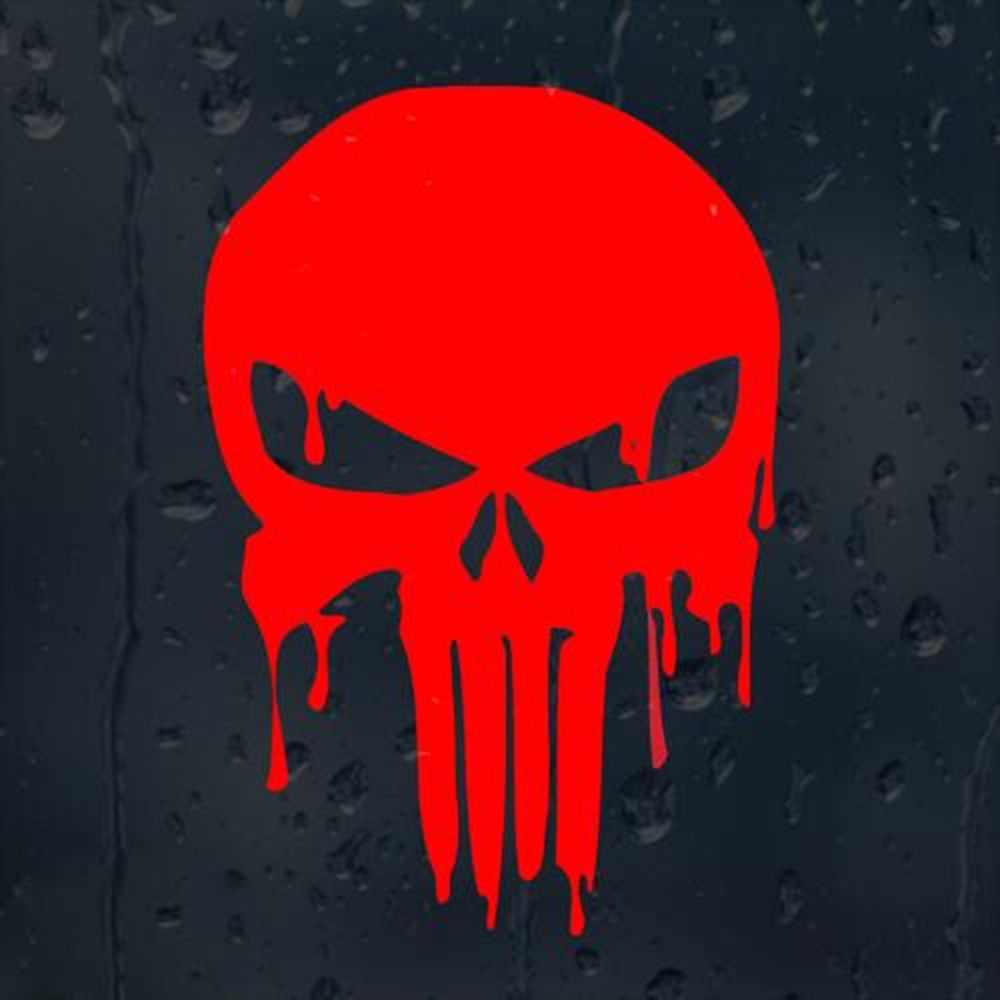 Red Skull Decals