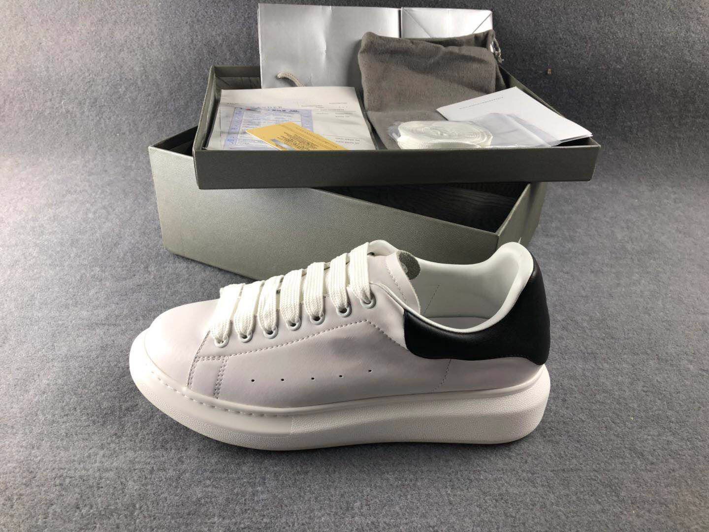 Designer Shoes 3M Reflective Platform Velvet Red White Black Leather ...