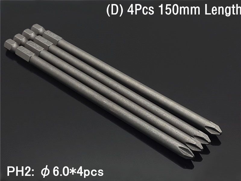 PH00 PH0 PH1 PH2 Hex Shank Cross Head Screwdriver Phillips Electric ...