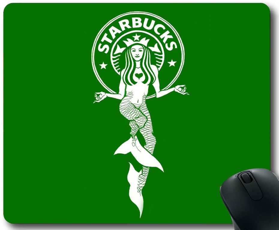 Starbucks Logo Mouse Pads 8.6in X 7in Personality Desings Gaming Mouse ...