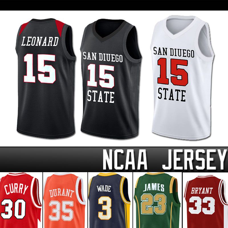 2020 NCAA San Diego State Aztecs 15 Kawhi # Leonard Dwyane LeBron Wade ...