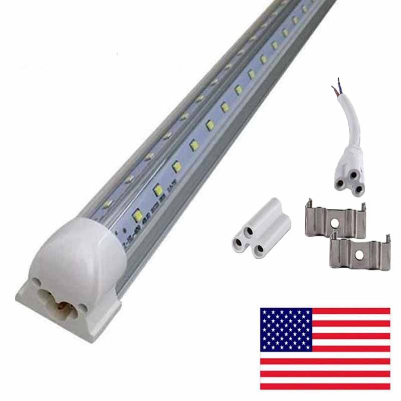 V Shaped 2ft 4ft 8ft Cooler Door Led Tubes Lighting T8 Integrated Led ...
