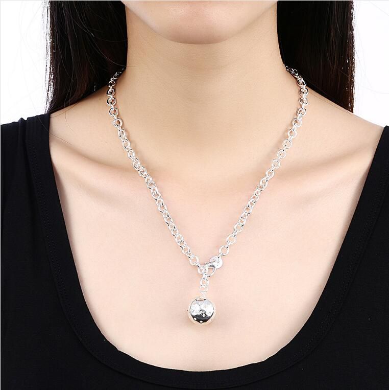 New Fashion Lob Pure Silver Necklace STSN045 Sterling Silver Plate ...
